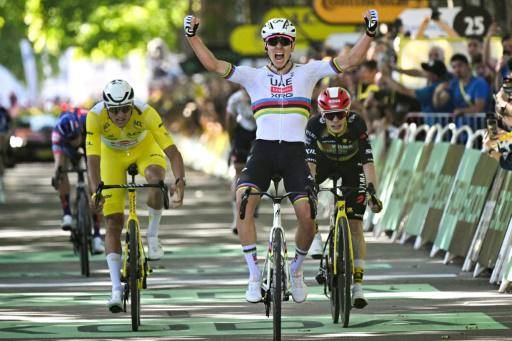 Tadej Pogacar gana la 4ª etapa del Tour de Francia, la victoria 100 en su carrera