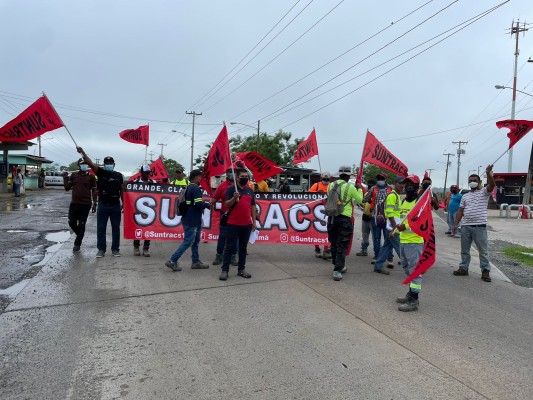 Suntracs realiza protesta en diversas áreas del país