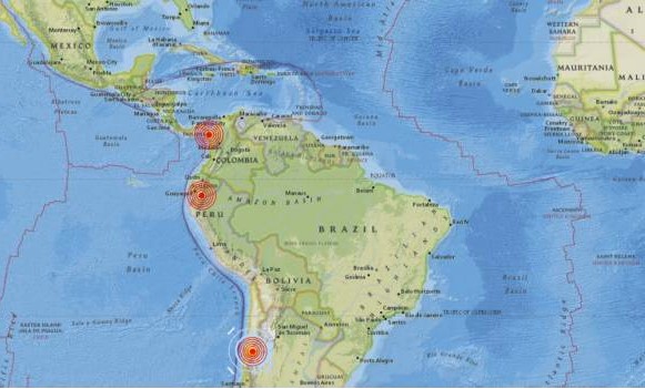 Cadena de sismos sacude Panamá, Ecuador y Chile