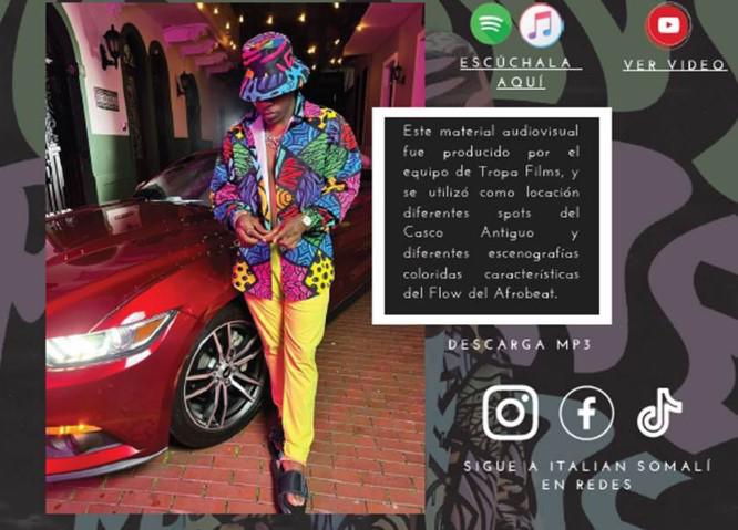 Italian Somalí estrena su nuevo sencillo titulado “Prende”