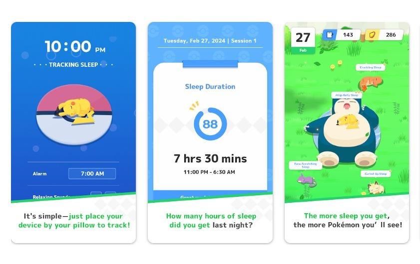 Pokémon Sleep llega a todos los dispositivos iOS y Android